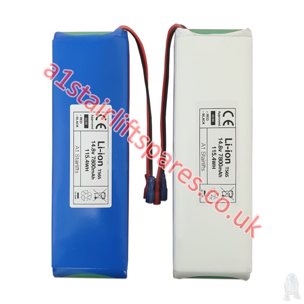 Acorn 180 curved li ion type stairlift batteries X 2 - A1 Stairlift Spares
